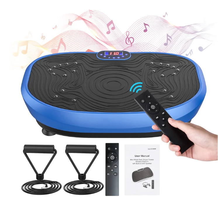 Home Use Ultrasonic Power Vibration Plate Exercise Machine 3D Vertical ...