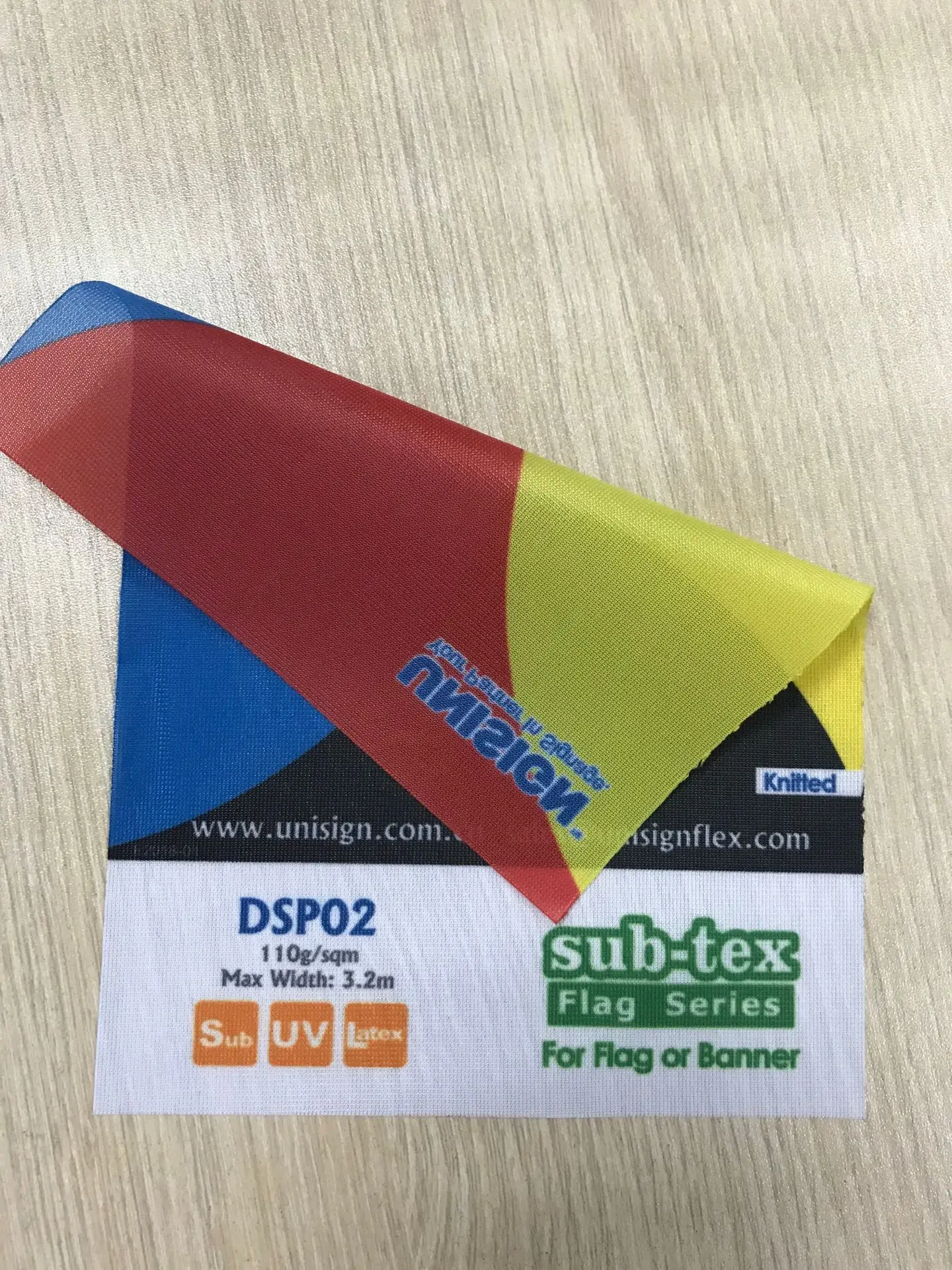 Unisign 180g Backlit Banner Fabric - Dye Sublimation