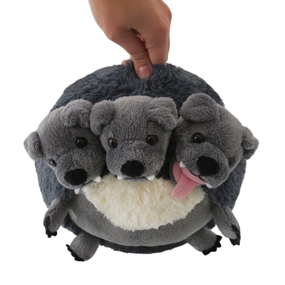 Alibaba.com: Mini Cerberus Plush Toy 7 Inch Grey Round Fat Body ...