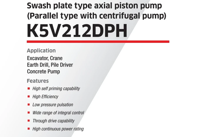 Kawasaki K5v212hydraulic Pump K5v212dph Hydraulic Main Pump Assy - Buy ...