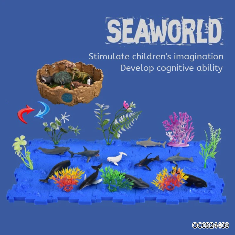 Simulation Scene Miniature Mini Marine Deep Sea Animal Model World Toy ...