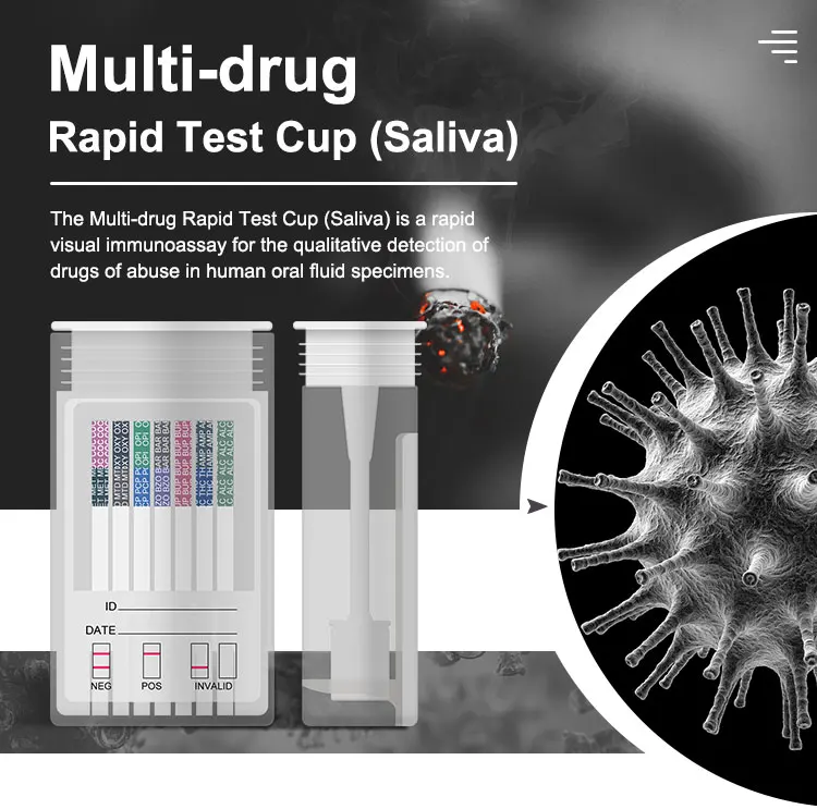Drugs Test One-step Oral Fluid Saliva Test Drugs Kit Rapid Antigen ...