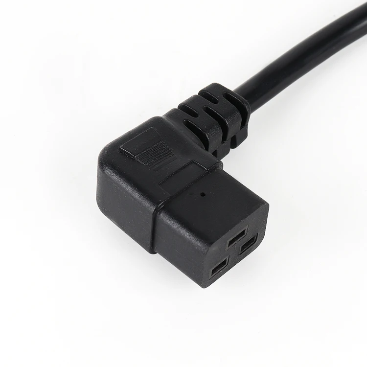 90 Degree C19 Connector - Reliable Power Cord for Home Appliance