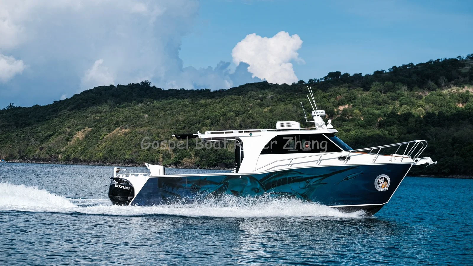 Catamaran Offshore Boat Power Catamran Fishing Boat Touring Passenger ...