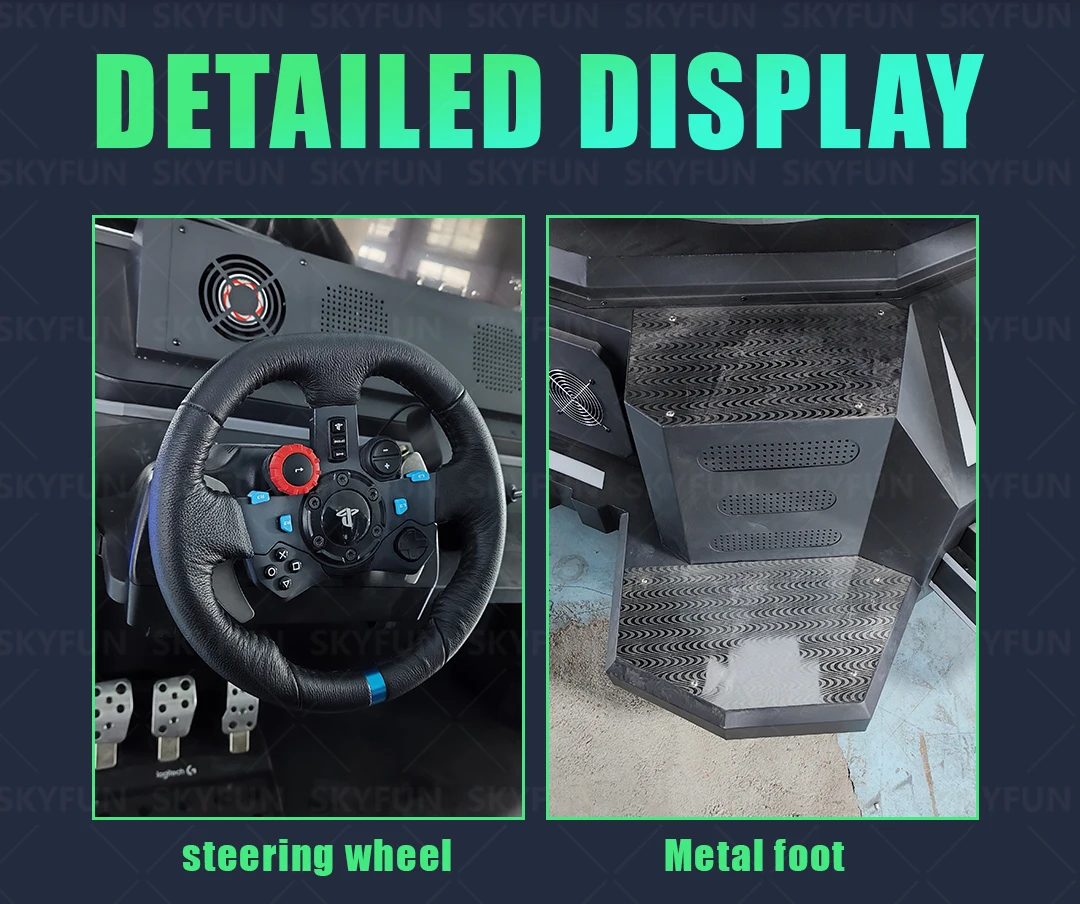 3 Dof 3 Screens Racing Car Simulator - Dynamic Motion Drive