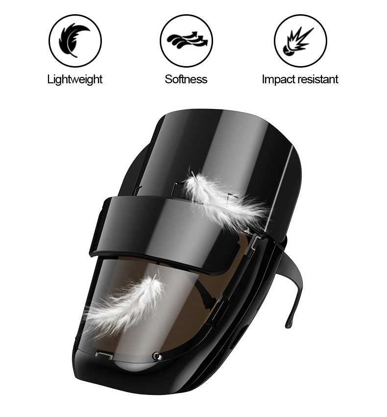 Auto Darkening Weld Helmet Heat-resistant Protective Eyes Face Double ...