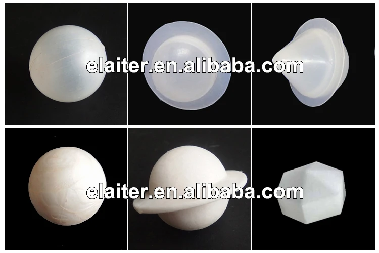 Plastic Liquid Surface Hollow Covering Ball Solid Covering Ball ...