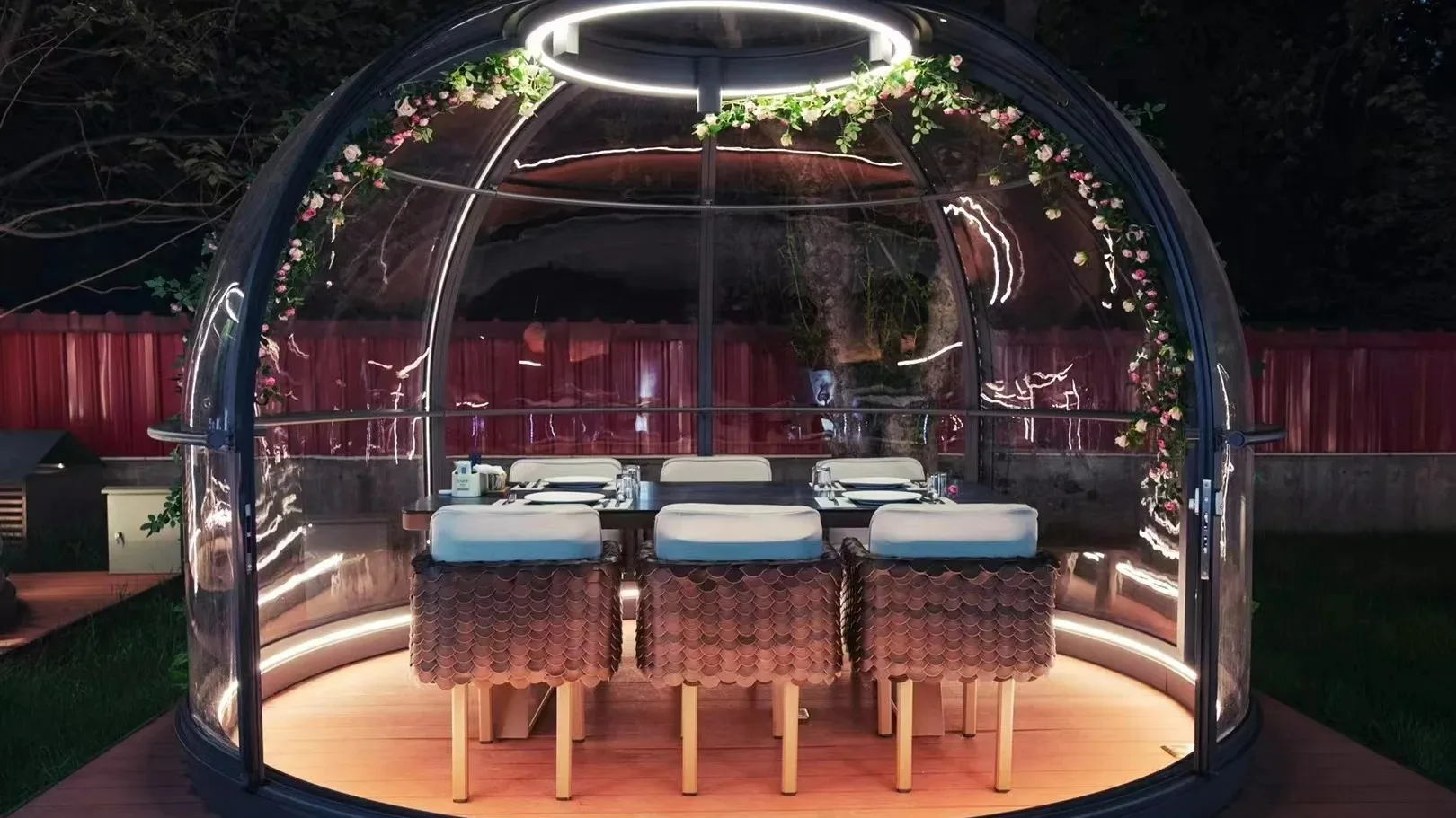 5.5 Meter Large Outdoor Panoramic Transparent Starry Sky Room - Buy ...