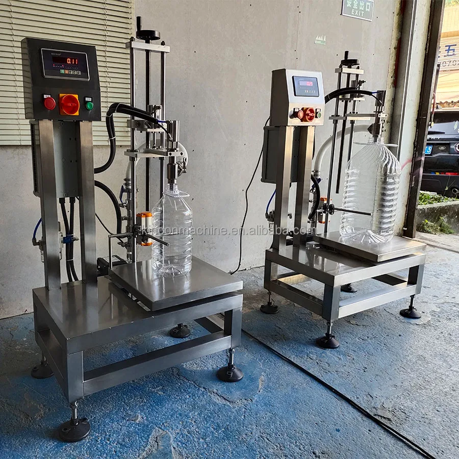 Manual 5 Liter Washing Liquid Filling Weighing Machine 5 Gallon Filling ...