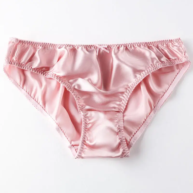 Custom Oem Shiny Lady Underwear Plus Size Sexy Girl Silk Women's ...