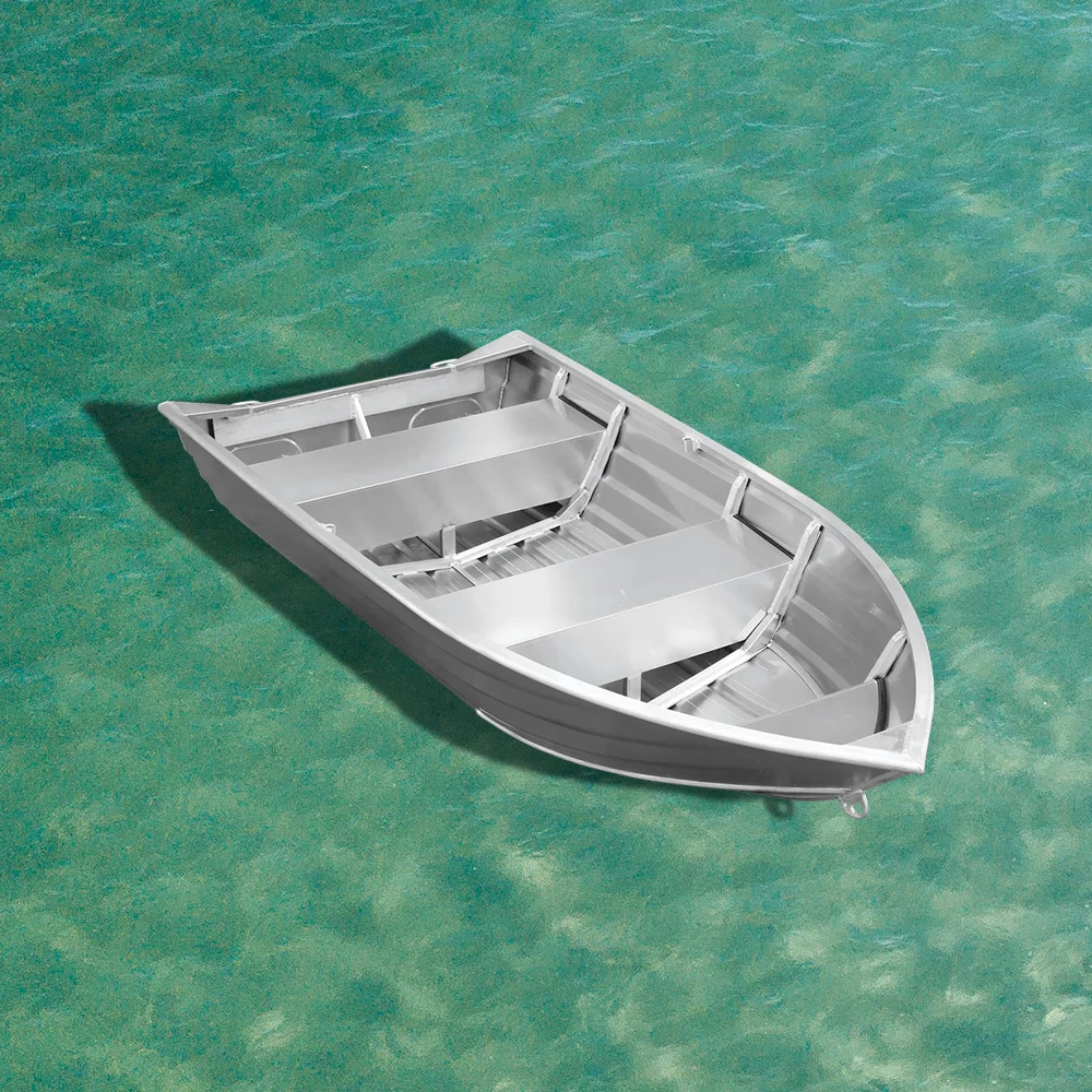 Kinocean 4.7m Aluminum Jon Boat Outdoor Bass Fishing Boat with Console ...