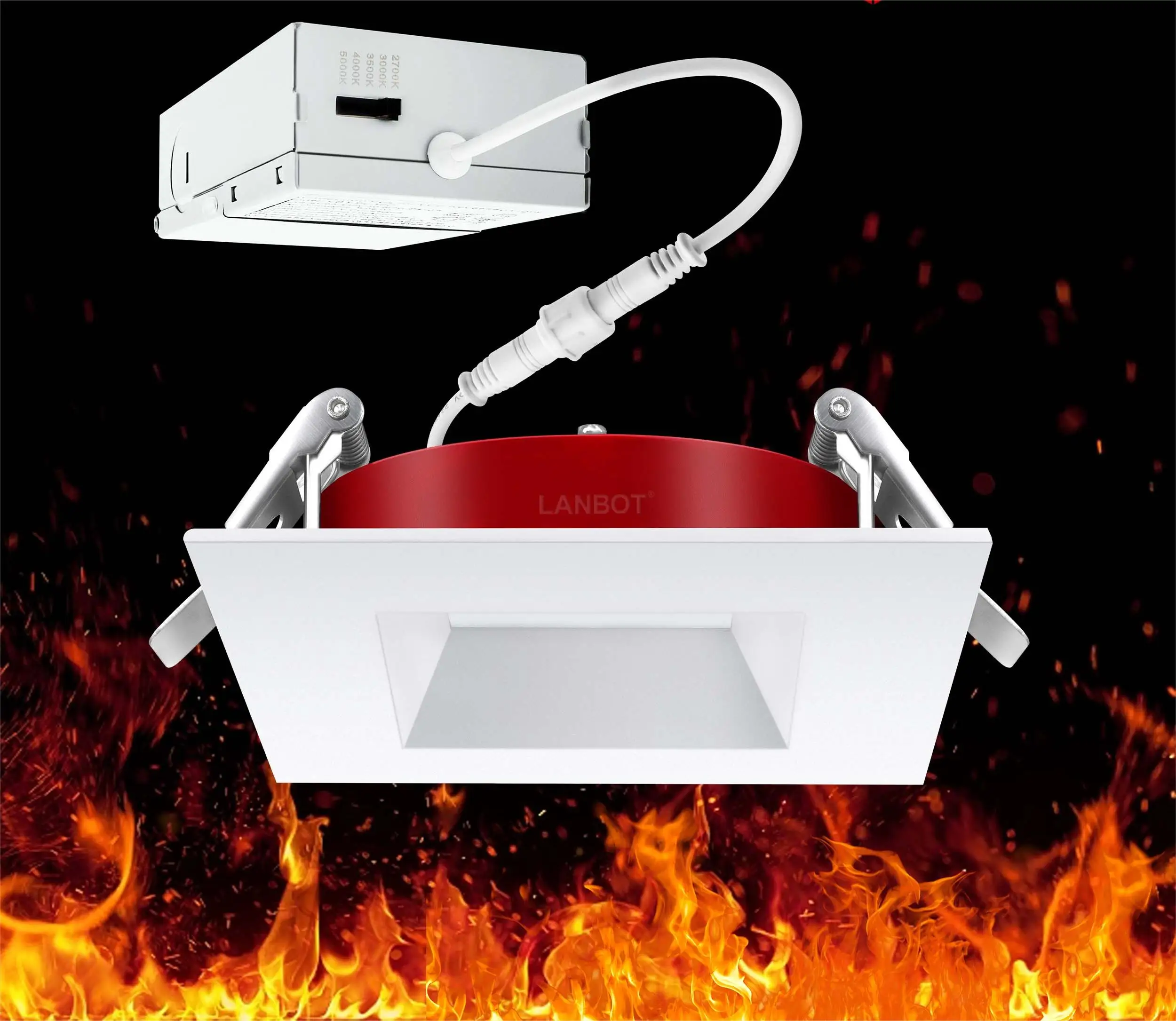 Energy Saving 10w 13w Dimmable Square Led Fireproof Downlight Smd ...