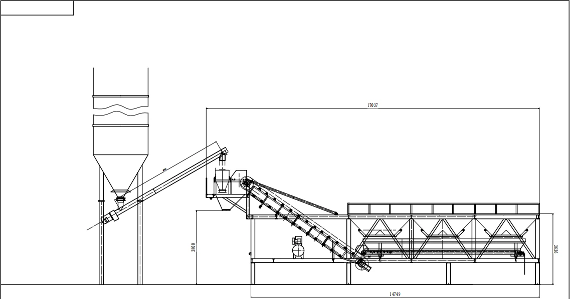 Dry Mobile Batching Plant 25/35/50m3/h Concrete Batching Plant ...
