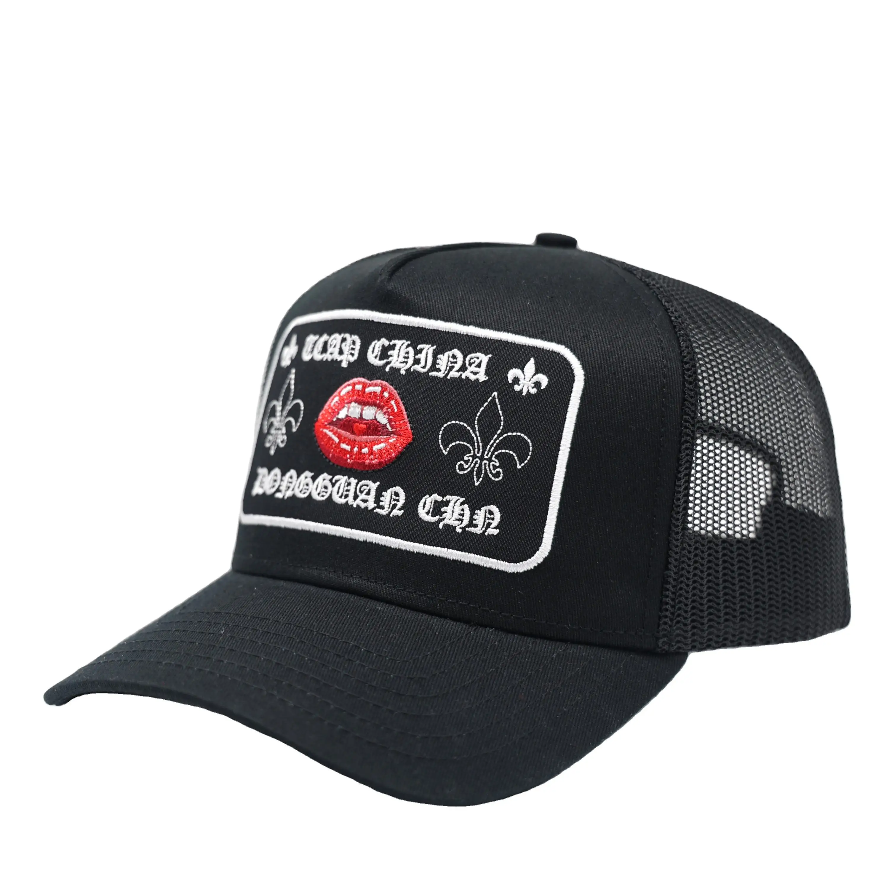 Custom Embroidery Patch Foam Trucker Odm Oem 5panel Trucker Hats - Buy ...
