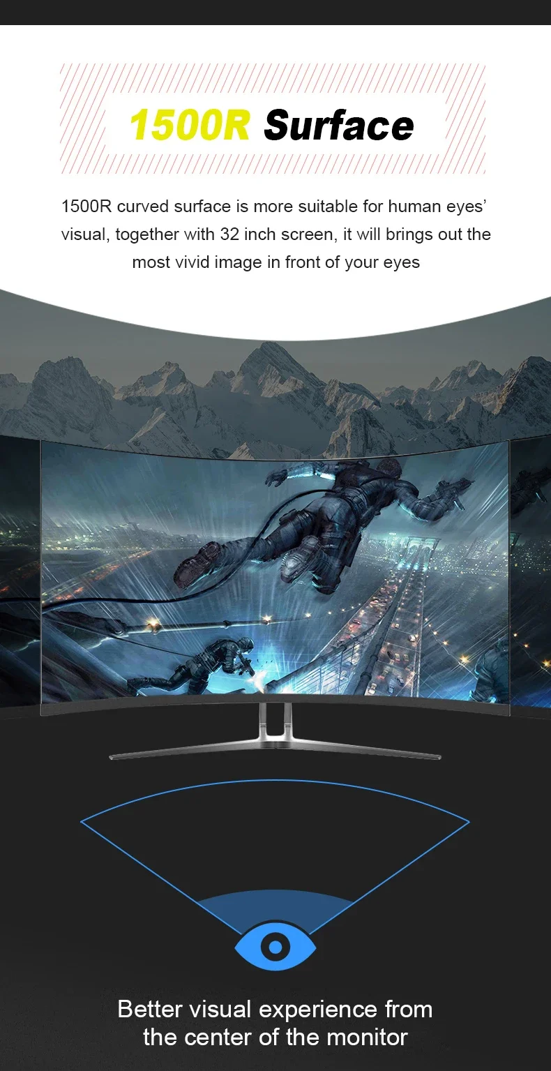 Shop Our Curved Flat Computer Monitors - 1k to 4k LED