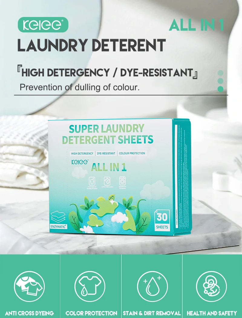 Oem Odm Laundry Detergent Paper Sheets Eco-friendly Biodegradable ...