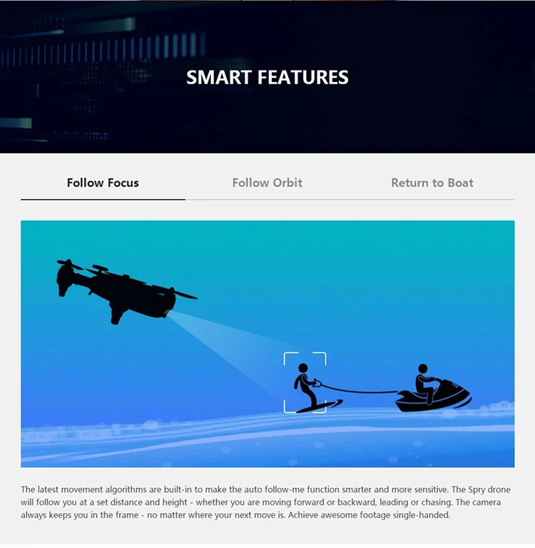 Swellpro Spry Waterproof Drone with 4K Camera & APP Control