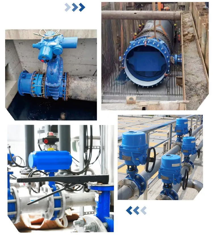 Casting Body Mud Electric Actuator Butterfly Valve Dn50 Resilient ...