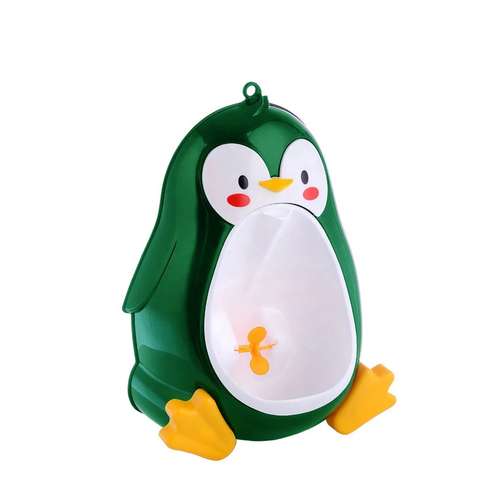 Penguin Potty Training Wall-mounted Urinal For Boys With Funny Aiming ...
