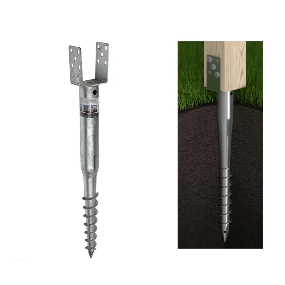 Galvanized Ground Screw Pole Anchor Ground Piles Screw Tent Stake - Buy ...