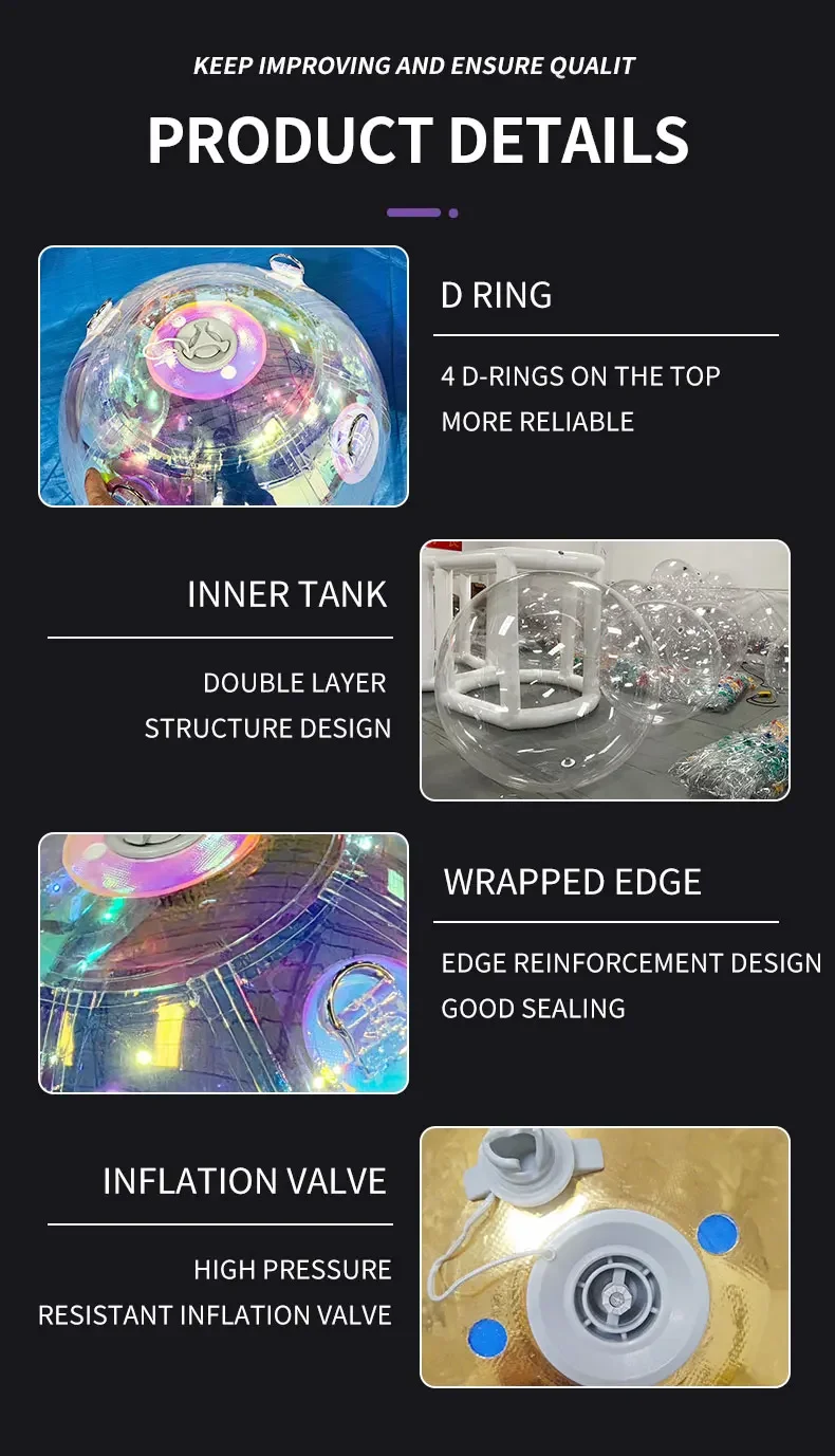 New Inflatable Chrome Ball - Customizable Metallic Spheres