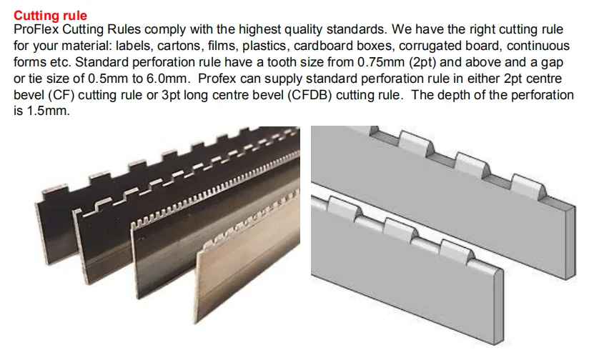 Wholesale Perforating Rule Die Blades Die Cutting Rule Steel Cutting ...