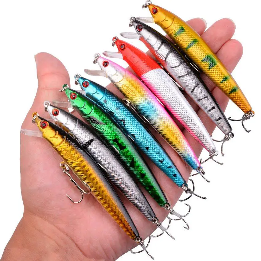 Selling hot 8 color 8.5g minow fishing lure 95mm ice fishing lures ...