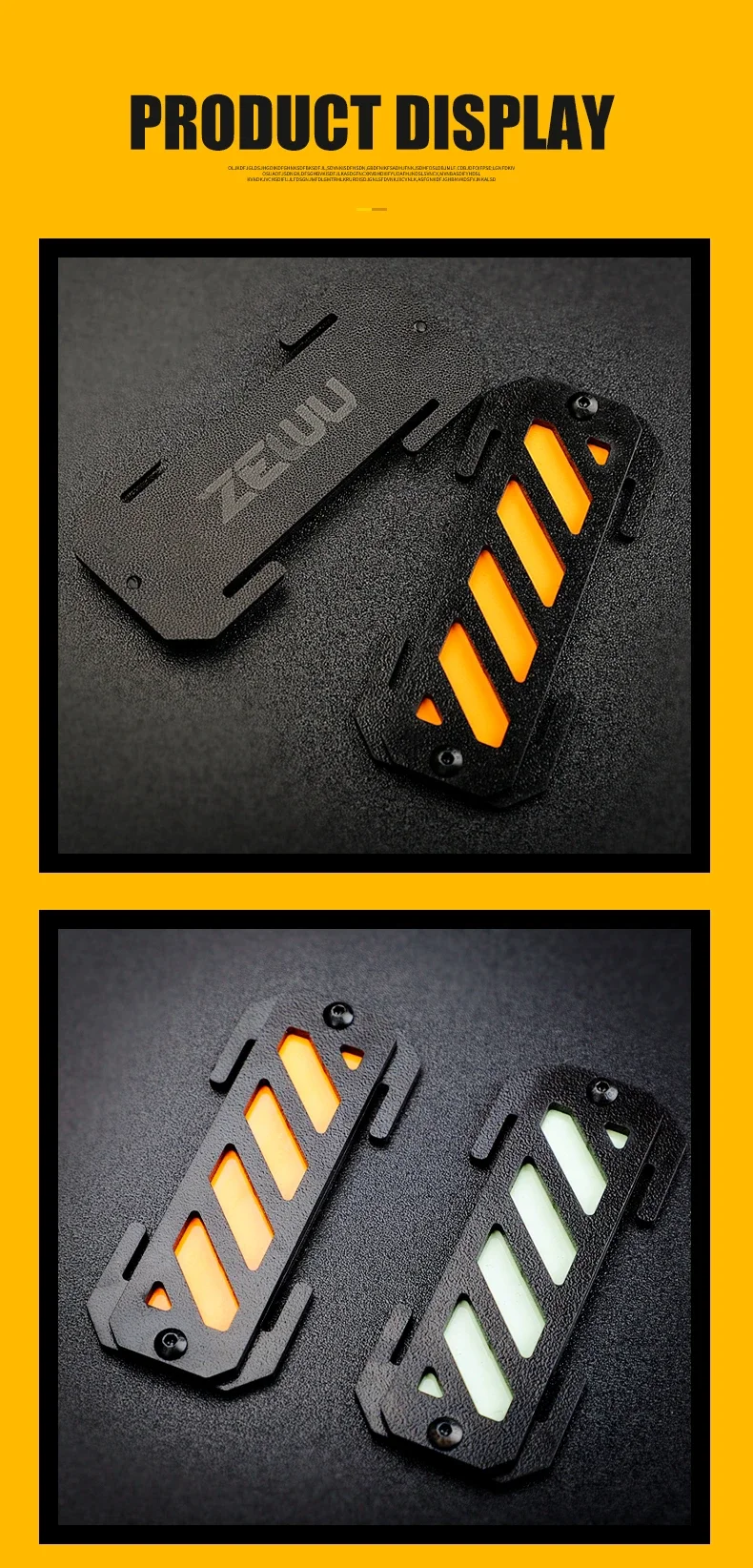 New Tactical Molle Luminous Mark Vertical Molle Accessories Plastic ...
