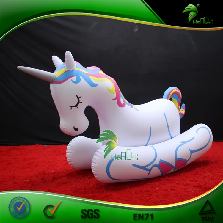 Bouncy Inflatable Riding Unicorn - Customizable Fun