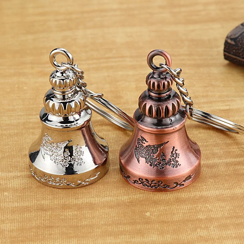 Chinoiserie Bell Key Chain - Tourist Attractions Metal