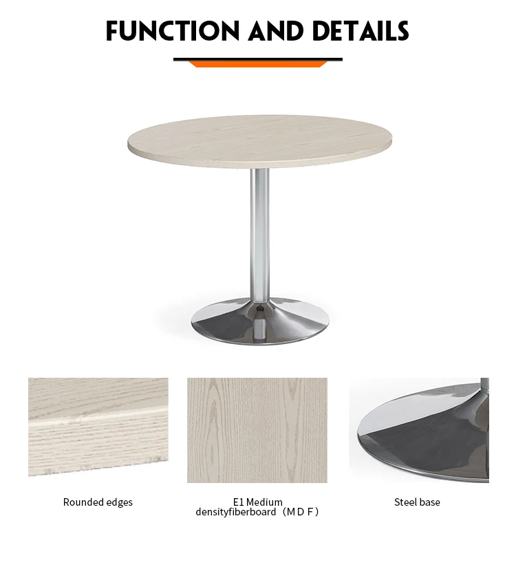 Modern Luxury Yuvarlak Masa 900mm Round Wooden Circular Small Meeting ...
