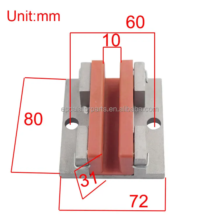 KM51034810V002 Elevator CWT Counterweight Sliding Guide Shoe for 10.5mm ...