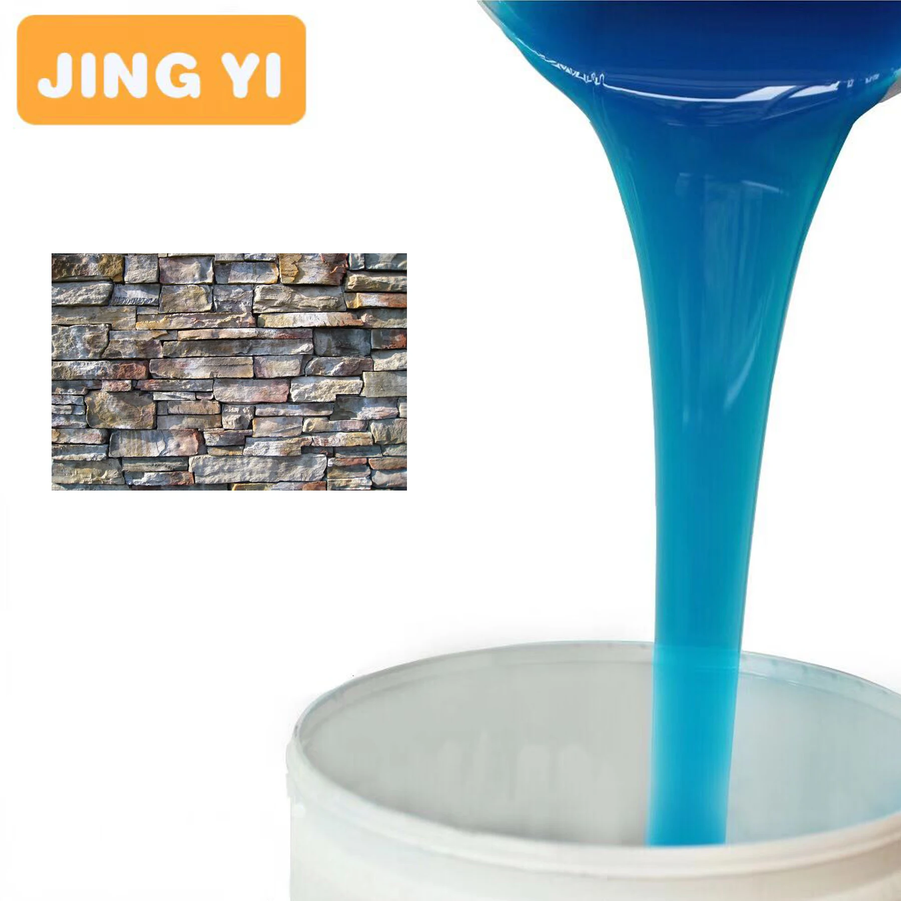 Free Sample Liquid Silicone for Gypsum Molds Making RTV2 for 2D Wall ...