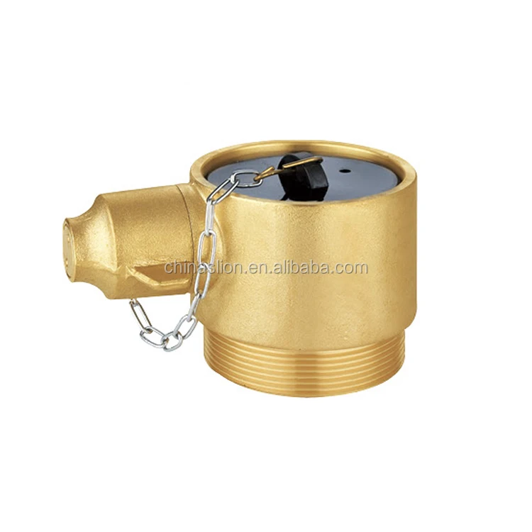 Siamese Connections With Clapper 4" X 2 1/2" X 2 1/2" Str. Body Brass ...