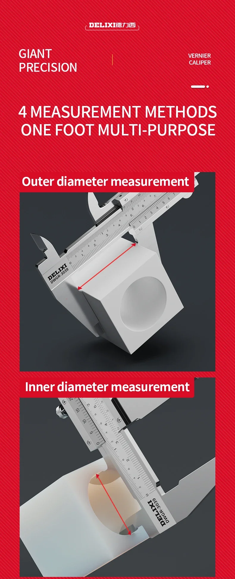 Stainless Steel Vernier Caliper Oil Standard Small Household Industrial ...