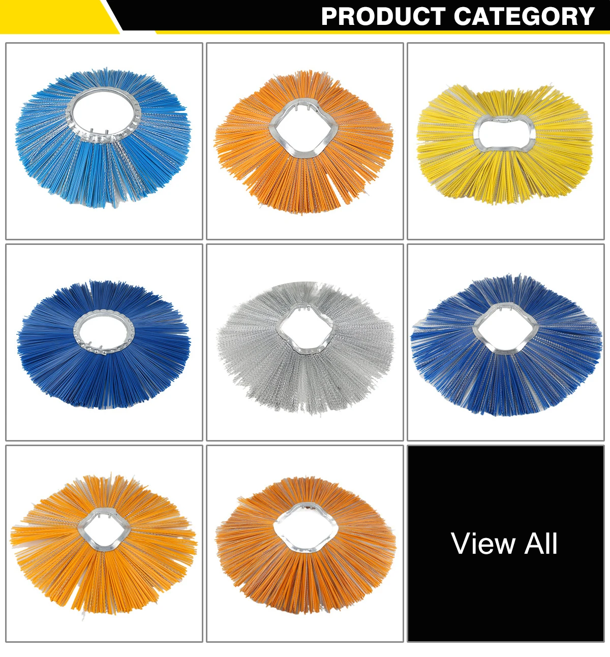 Versatile Hybrid Road Wafer Sweeper Brush for Cleaning