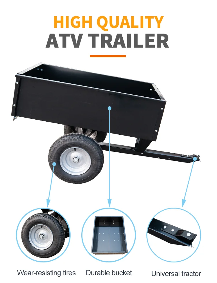 Garden Utility Cart Trailer Atv Garden Trailer Heavy Duty Trailer for ...