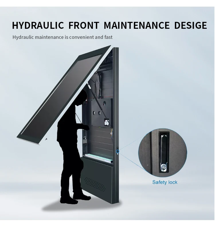 55 Inch Outdoor Vertical Advertising Machine LCD Digital Signage