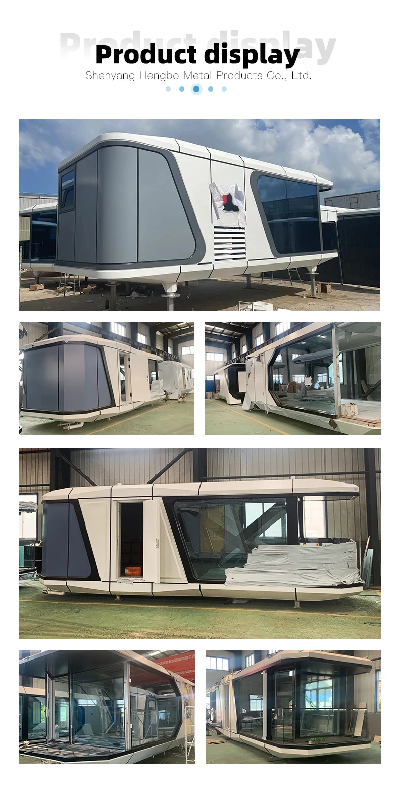 Prefab Capsule House Large Bedroom Kitchen Bathroom Intelligent Prefab ...