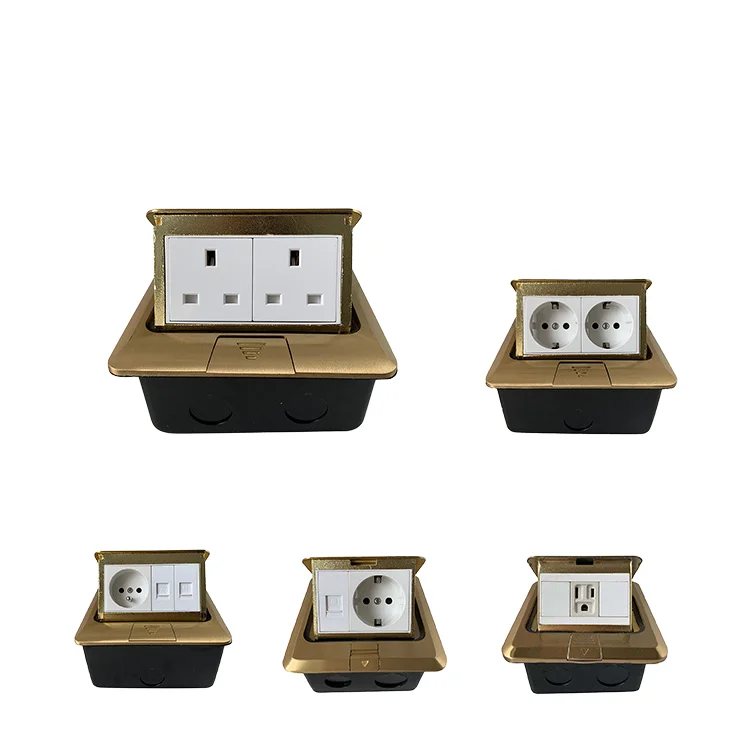 Pop-up Electrical Floor Outlet Box Concealed Ground Socket With ...
