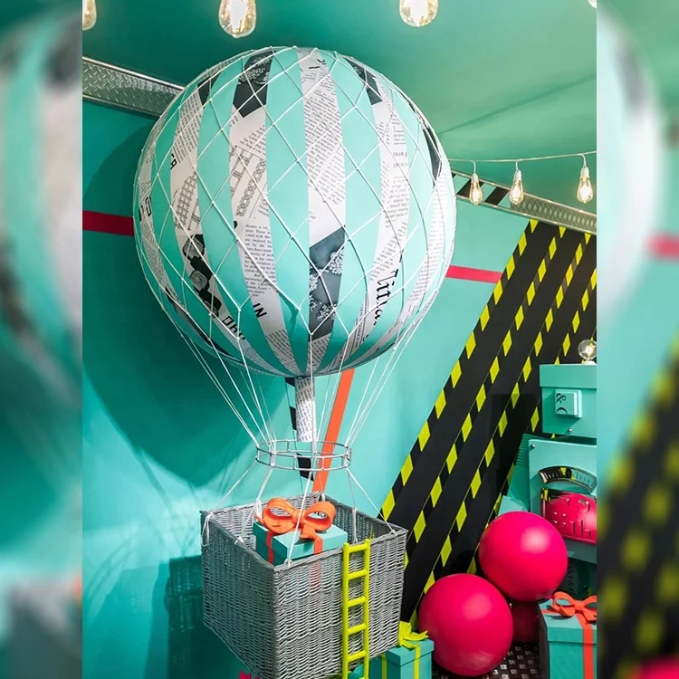 Window Display Fiberglass Balloons Sculpture Hot Air Balloon Decorative ...