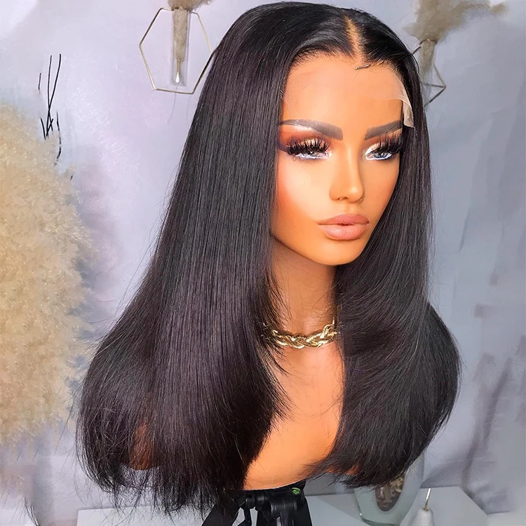 13X6 HD Lace Front Wig - 40 Inch Indian Human Hair, 150% to 250% ...