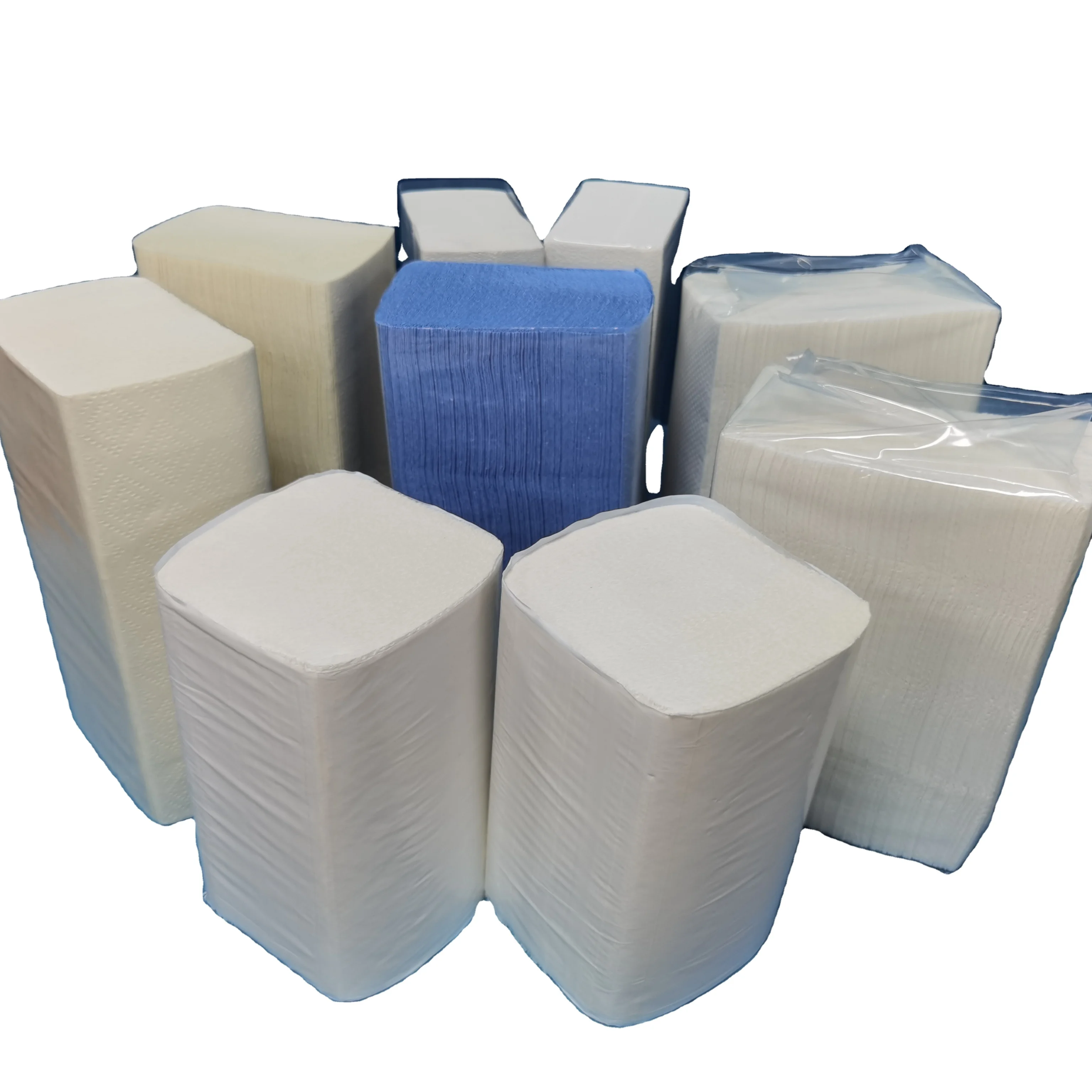 Virgin Wood Pulp 1-ply White Strong Wet Water Embossing V/n/m-folded ...