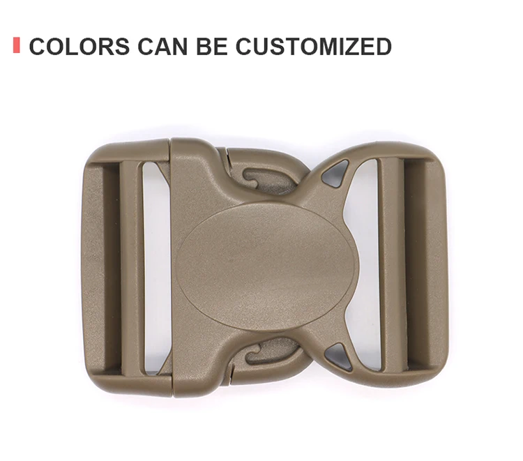 KJM Customized Logo Green Plastic Buckles for Tactical Use