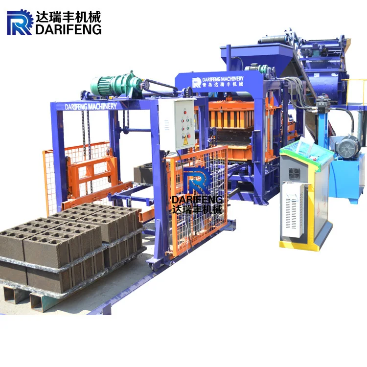 Qt6-15 Fully Automatic Concrete Block Making Machine For Hollow ...