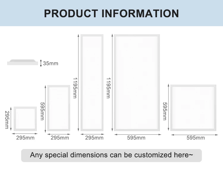 Square Ceiling Backlight LED Panel Light Ugr