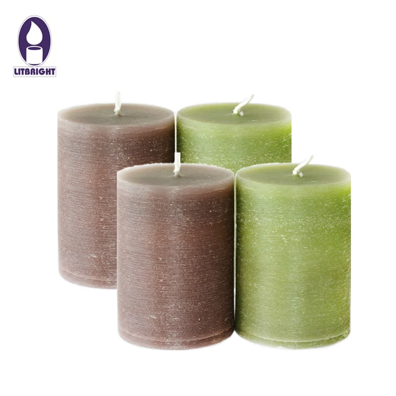 4 Pack Unscented Pillar Candles Bulk Pillar Candles 2x4 Inch - Buy ...