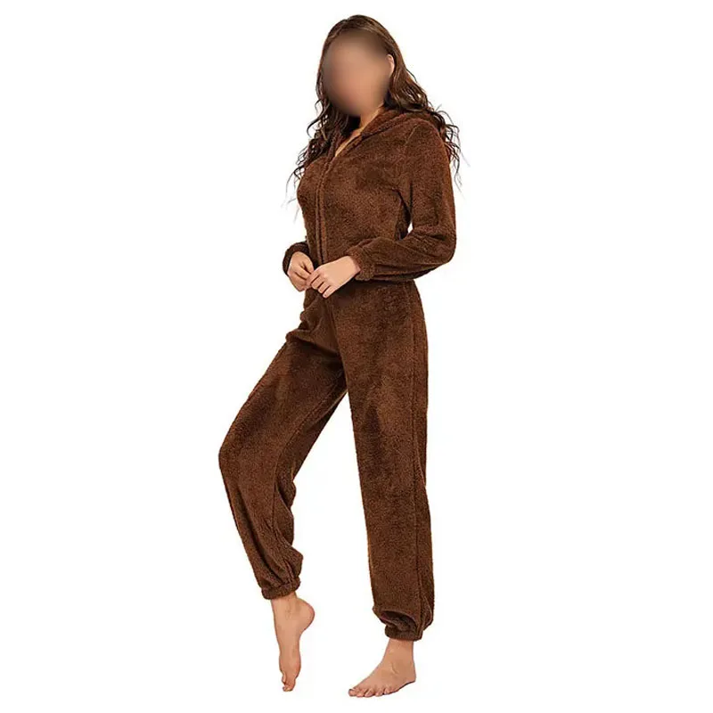 Nighty Loose Adult Onsie Pajamas Nightwear Onesie Jumpsuit Casual Women ...
