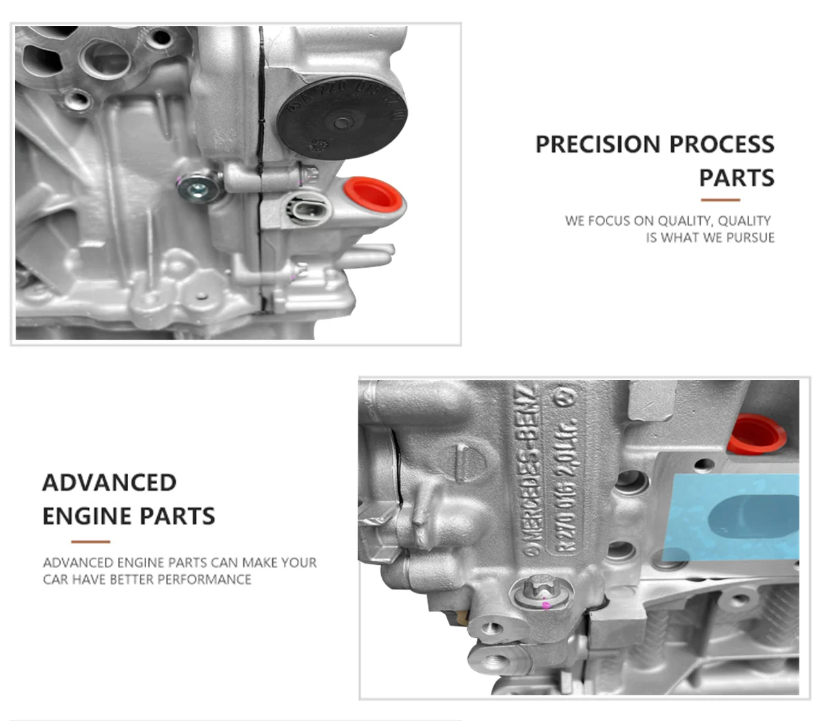 Oem Quality Engine Assembly Long Block Motor For Mercedes Benz W176 Q50 ...