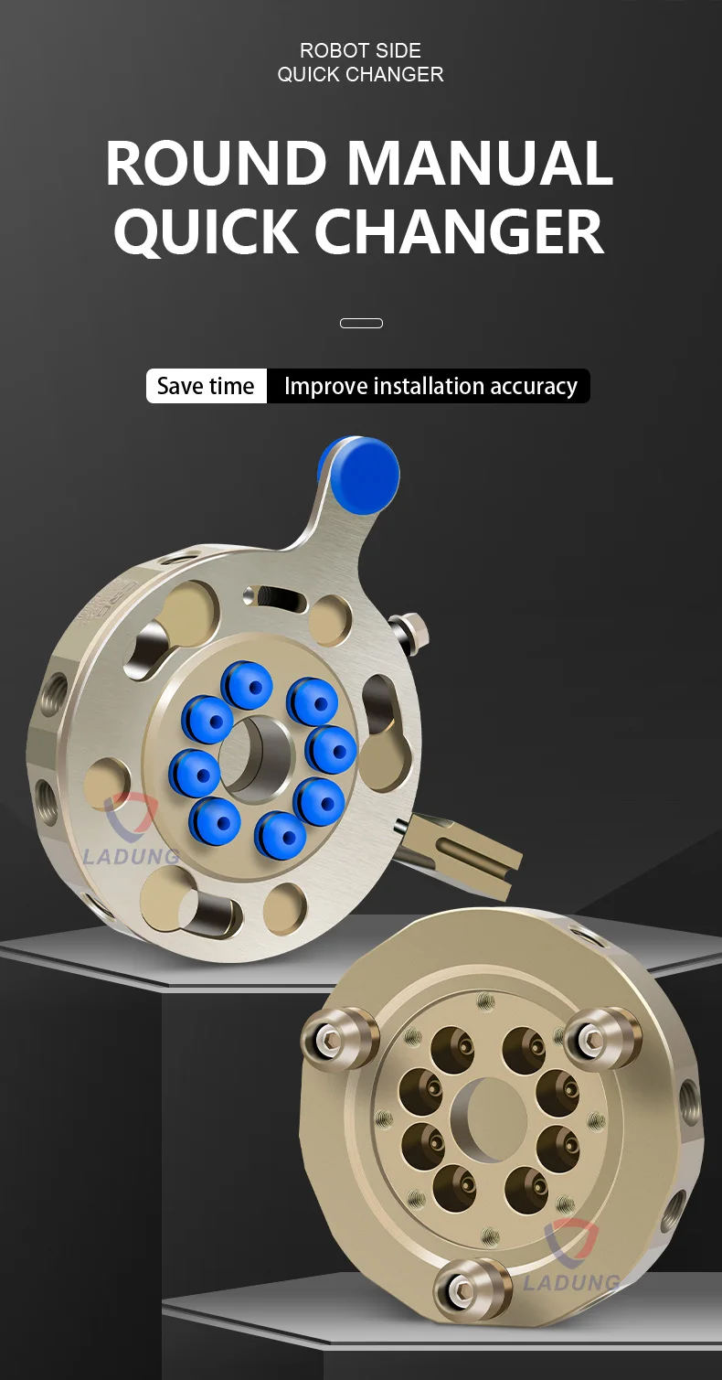 Manual Gripper Quick Changer Device for Robot Arm Tooling